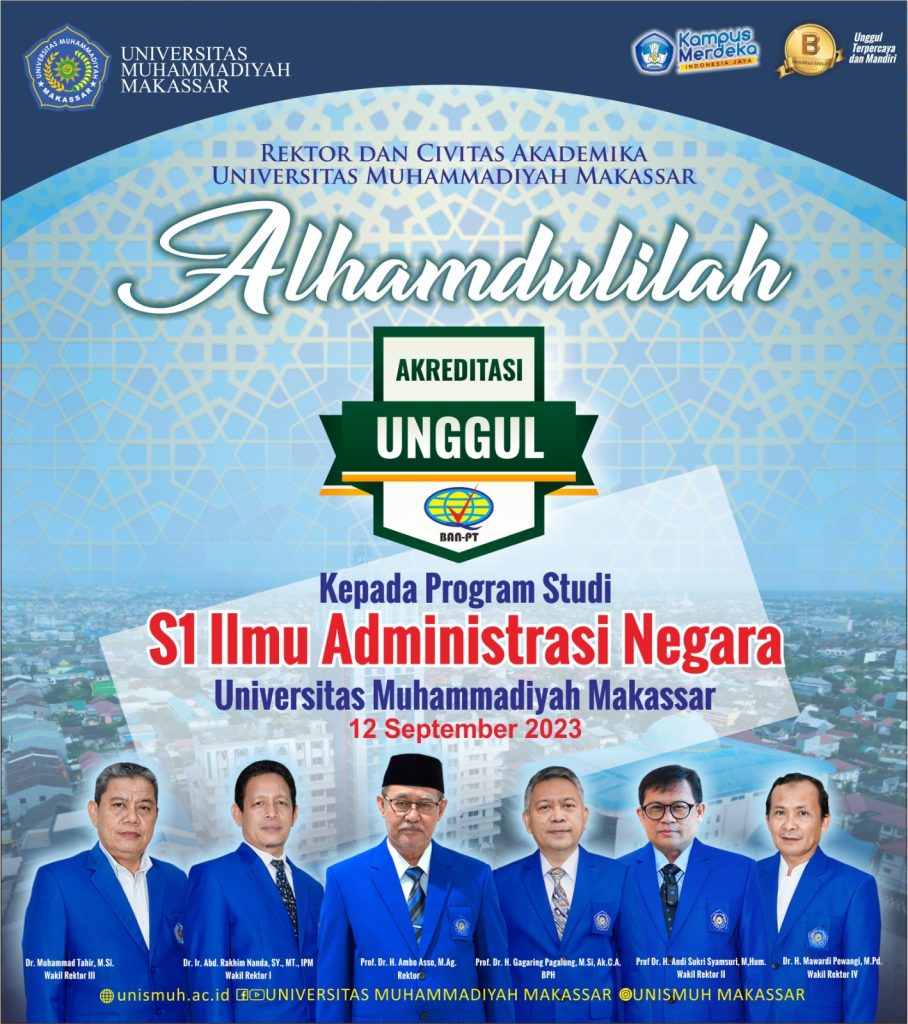 Prodi Ilmu Administrasi Negara FISIP Unismuh Raih Akreditasi Unggul - Berita Universitas ...